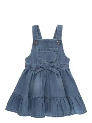 RUFFLEBUTTS Jumper Dress - Denim