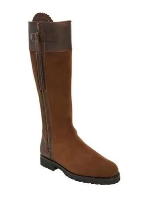 Penelope Chilvers Inclement Long Tassel Waterproof Knee High Boots - Dark Oak