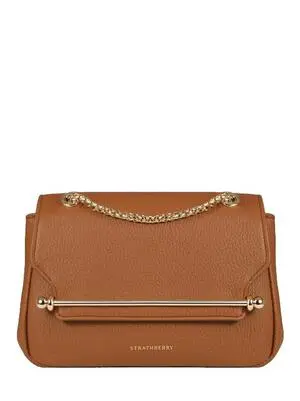 Strathberry Mini Soft Leather East/west Shoulder Bag - Tan
