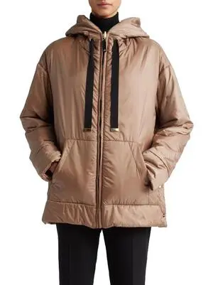 Max Mara Dali Insulated Hooded Jacket - Camel
