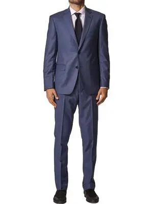 Jb Britches Sartorial Classic Fit Stretch Wool Suit - Blue