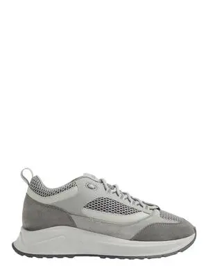 CLEENS Essential Runner Evo Panelled Suede Sneakers - Grey
