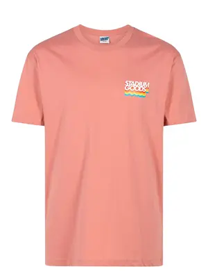 STADIUM GOODS® Gradient Logo Cotton T-shirt - Pink