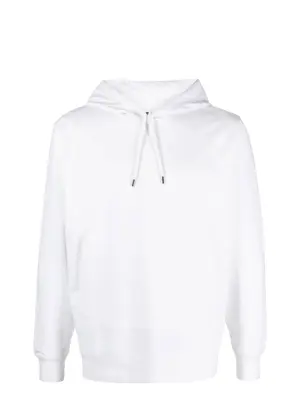 C.P. COMPANY Logo-print Stretch-cotton Hoodie - White