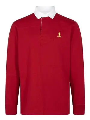 PALACE X Ralph Lauren Pieced Rugby Shirt - Red