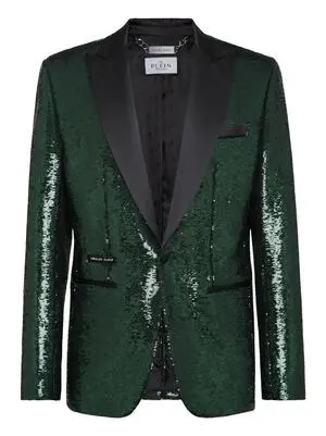 PHILIPP PLEIN Sequin-design Single-breasted Blazer