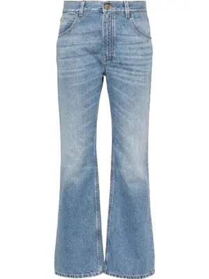 Chloé Mid-waisted Bootcut Jeans - Blue
