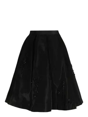 UNDERCOVERISM Embroidered High-waisted Skirt - Black
