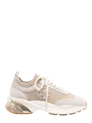 Tory Burch Good Luck Knitted Sneakers - Neutrals