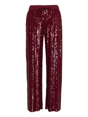 P.a.r.o.s.h Glare Sequin Trousers - Red