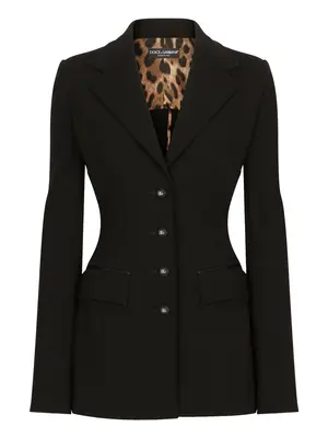 Dolce & Gabbana Fitted Waistline Blazer - Black