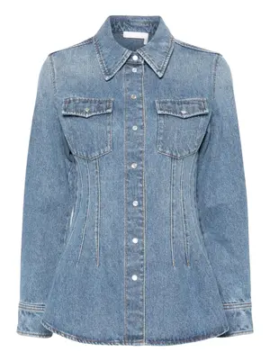 Chloé Corset-style Denim Shirt - Blue