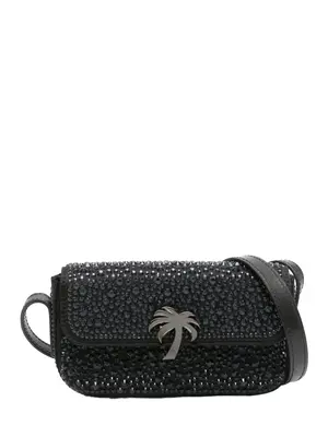 Palm Angels Crystal-embellished Shoulder Bag - Black