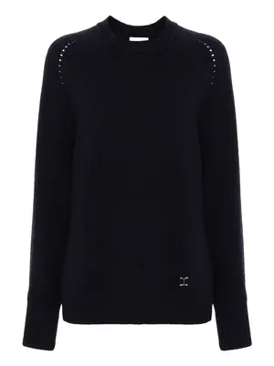 CHLOÉ Chloé Marcie Plaque Cashmere Blend Jumper