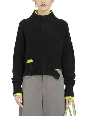 MAISON MARGIELA High-neck Jumper - Black