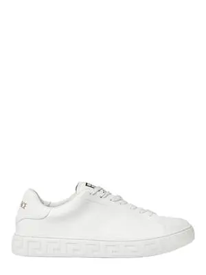 Versace Greca Pattern Low-top Sneakers - White
