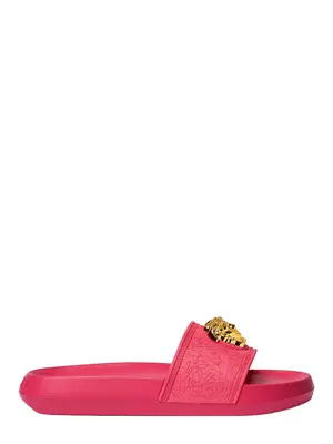 Versace Versace Palazzo Rubber Sliders Fuchsia