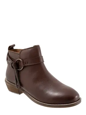 Softwalk SoftWalk® Reade Leather Bootie Dark Brown