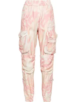 Diesel Zebra-print Trousers - Pink