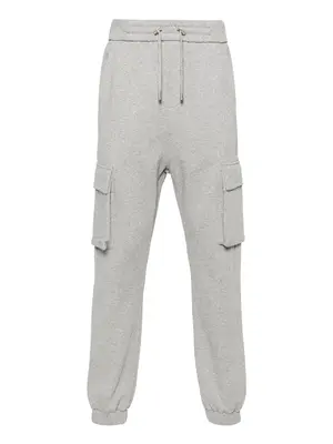 Balmain Logo-print Cotton Track Pants - Grey