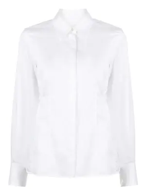 Helmut Lang Slash Silk Shirt - White