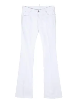 Dsquared2 Mid-rise Flared Jeans - White