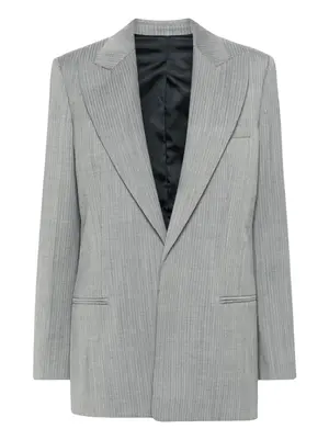 Helmut Lang Peak-lapel Single-breasted Blazer - Black