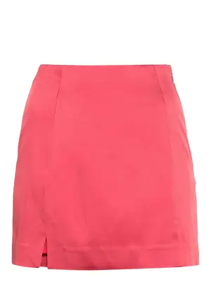 Cult Gaia Flor Satin Mini Skirt - Pink