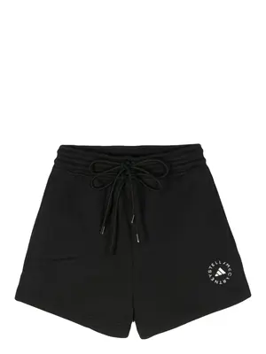 Adidas By Stella McCartney Logo Print Track Shorts - Black