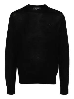 Dsquared2 Virgin Wool Jumper - Black