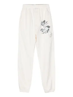 Y3 X Adidas Floral-print Track Pants - White