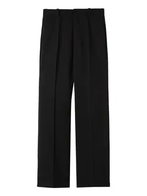JIL SANDER Tailored Wool Trousers - Black