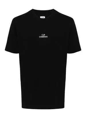 C.P. COMPANY Logo-print Cotton T-shirt - Black