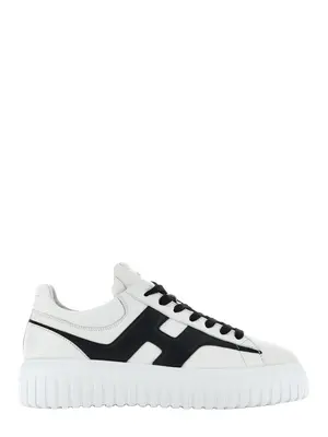 Hogan Hogan H-Stripes Leather Sneakers Neutrals