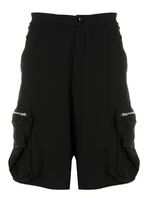 AMIR SLAMA Zip-pocket Cargo Shorts - Black