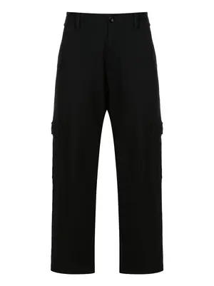 AMIR SLAMA Panelled Cargo Trousers - Black