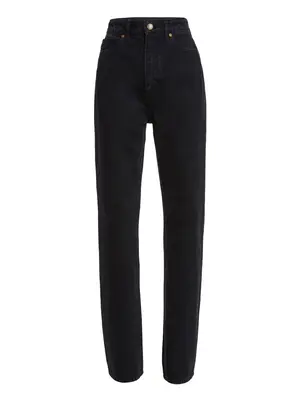 Khaite Danielle Straight-leg Jeans - Black