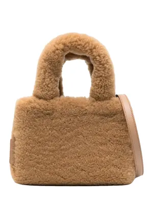 AMINA MUADDI Amina Muaddi Amini Giuly Shearling Tote Bag