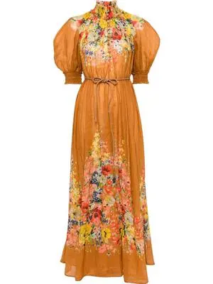 Zimmermann Alight Swing Maxi Dress - Brown