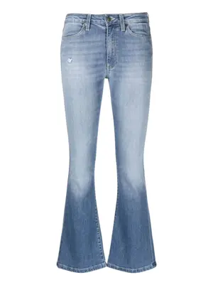 DONDUP Distressed-effect Flared-leg Jeans - Blue