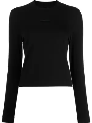 Jacquemus Le T-shirt Gros Grain Top - Black