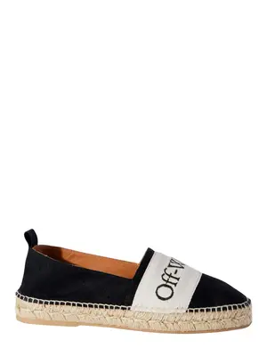 Off-White Logo Band Espadrilles - Black