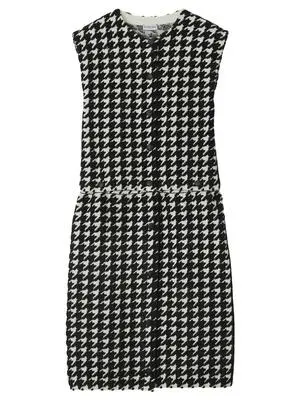 BURBERRY Burberry Houndstooth Sleeveless Mini Dress