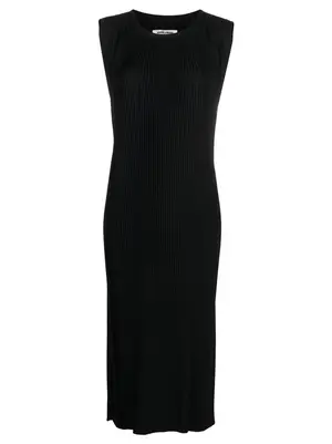 Henrik Vibskov Pull Plissé-crepe Midi Dress - Black
