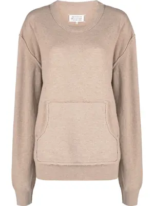 MAISON MARGIELA Crew-neck Jumper - Brown