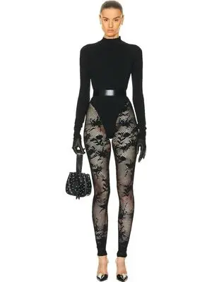 Alaïa Turtleneck Catsuit - Noir