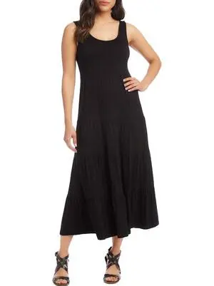Karen Kane Tiered Maxi Dress - Black