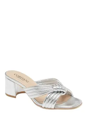 Cordani Imani Metallic Slide Sandal - Argento