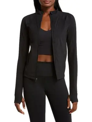 LACOSTE Lacoste Rib Panel Zip Jacket