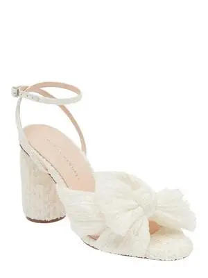 LOEFFLER RANDALL Camellia Ankle Strap Sandal - White/cream